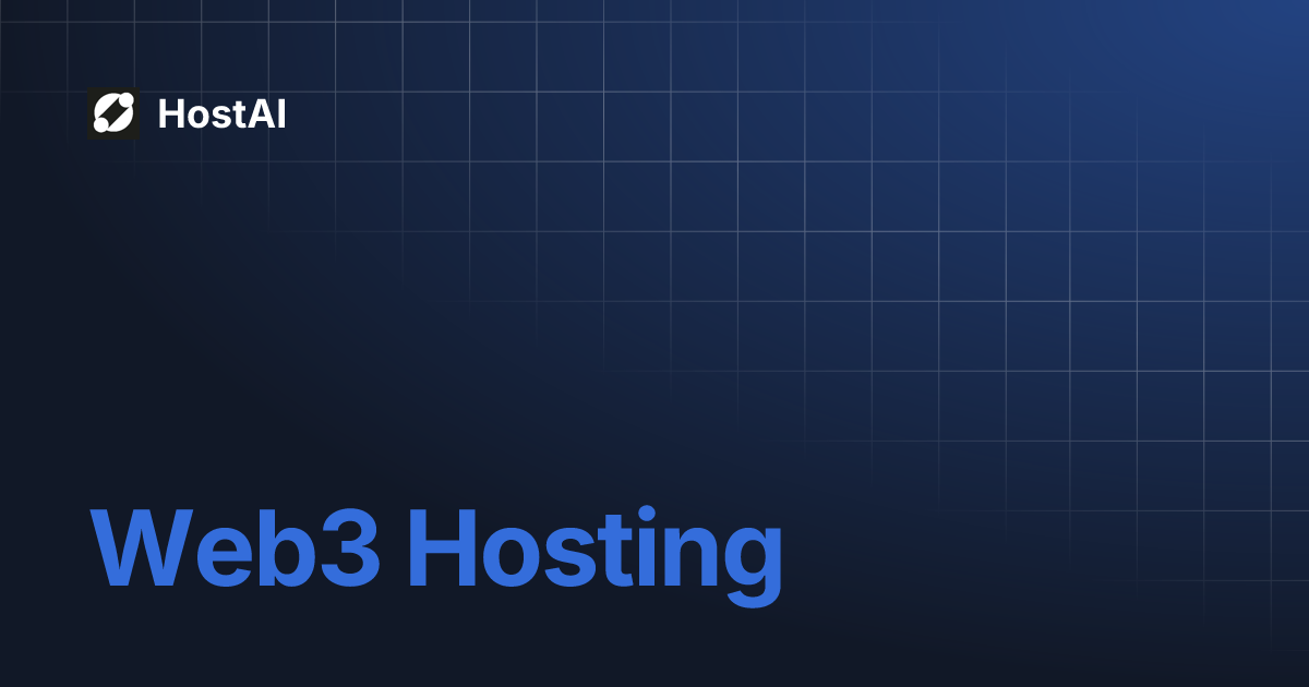 Web3 Hosting | HostAI